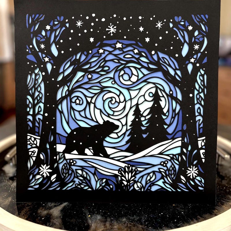 Winter Glass Box Svg - Etsy