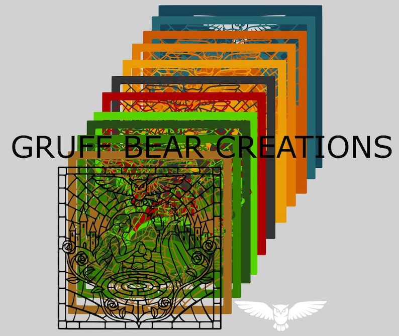 Labyrinth-inspired Stained Glass SVG – Intricate Fantasy Design for ...