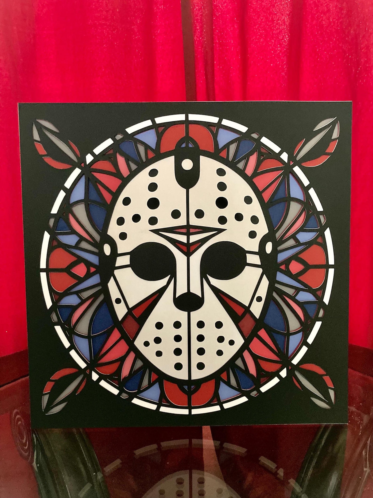 Jason Voorhees Stained Glass Layered SVG | Friday the 13th Inspired ...