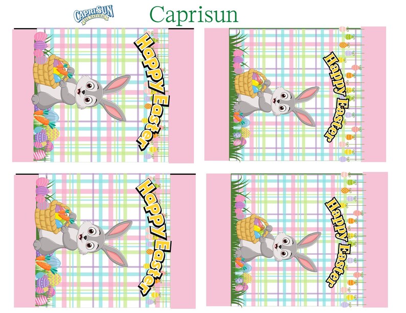 Editable Easter Party Favor Templates | DIY Canva Bundle | Custom Treat ...