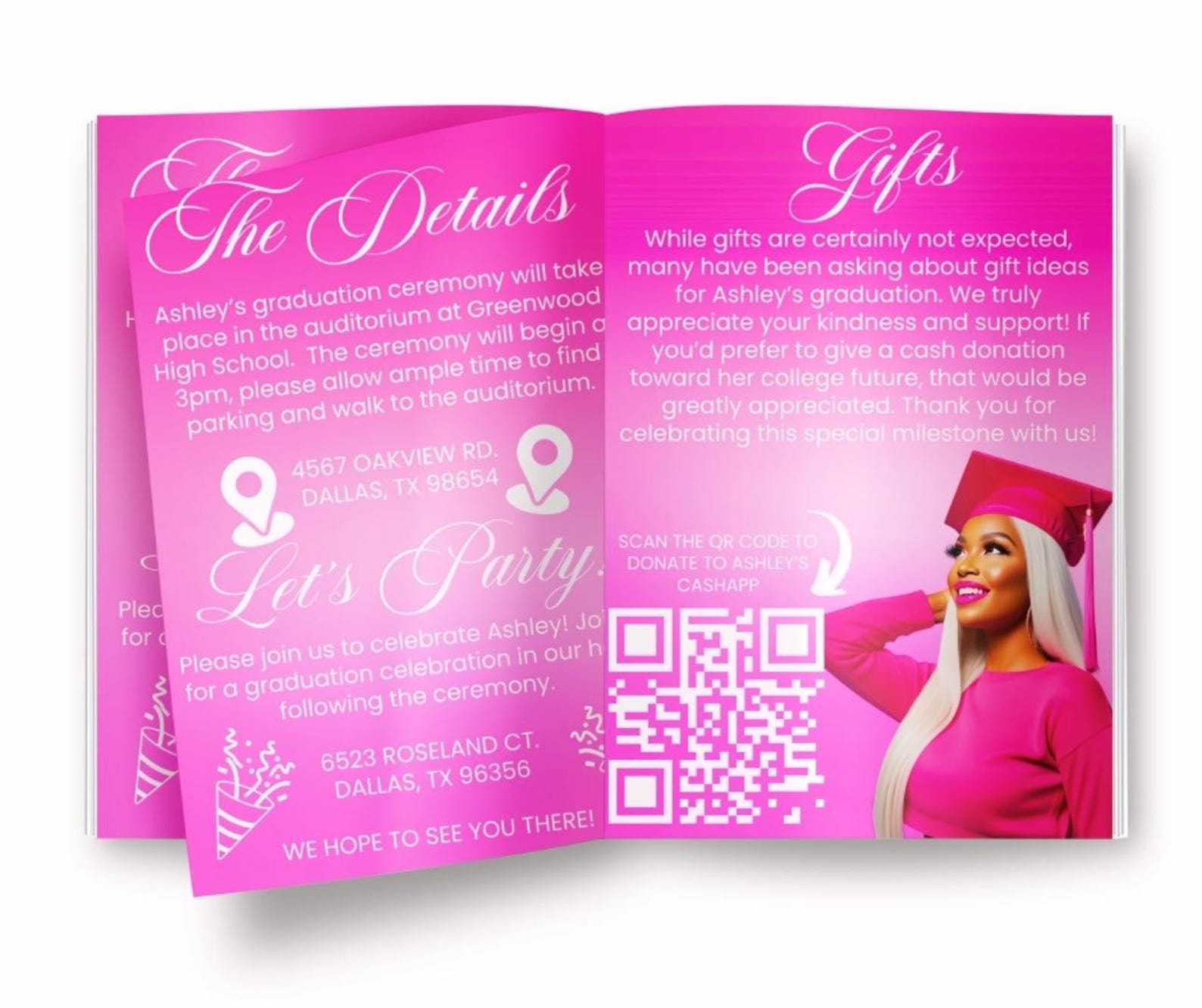 2025 Graduation Booklet | Editable Canva Templates | Senior Keepsake ...