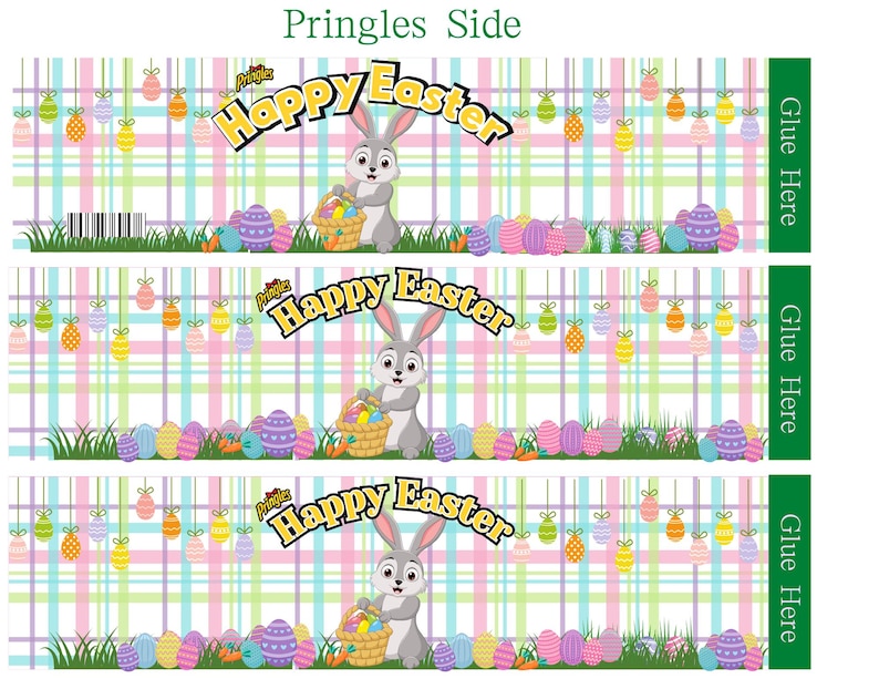 Editable Easter Party Favor Templates | DIY Canva Bundle | Custom Treat ...