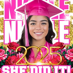 2025 Graduation Fans | Set of Editable Canva Templates | Senior ...