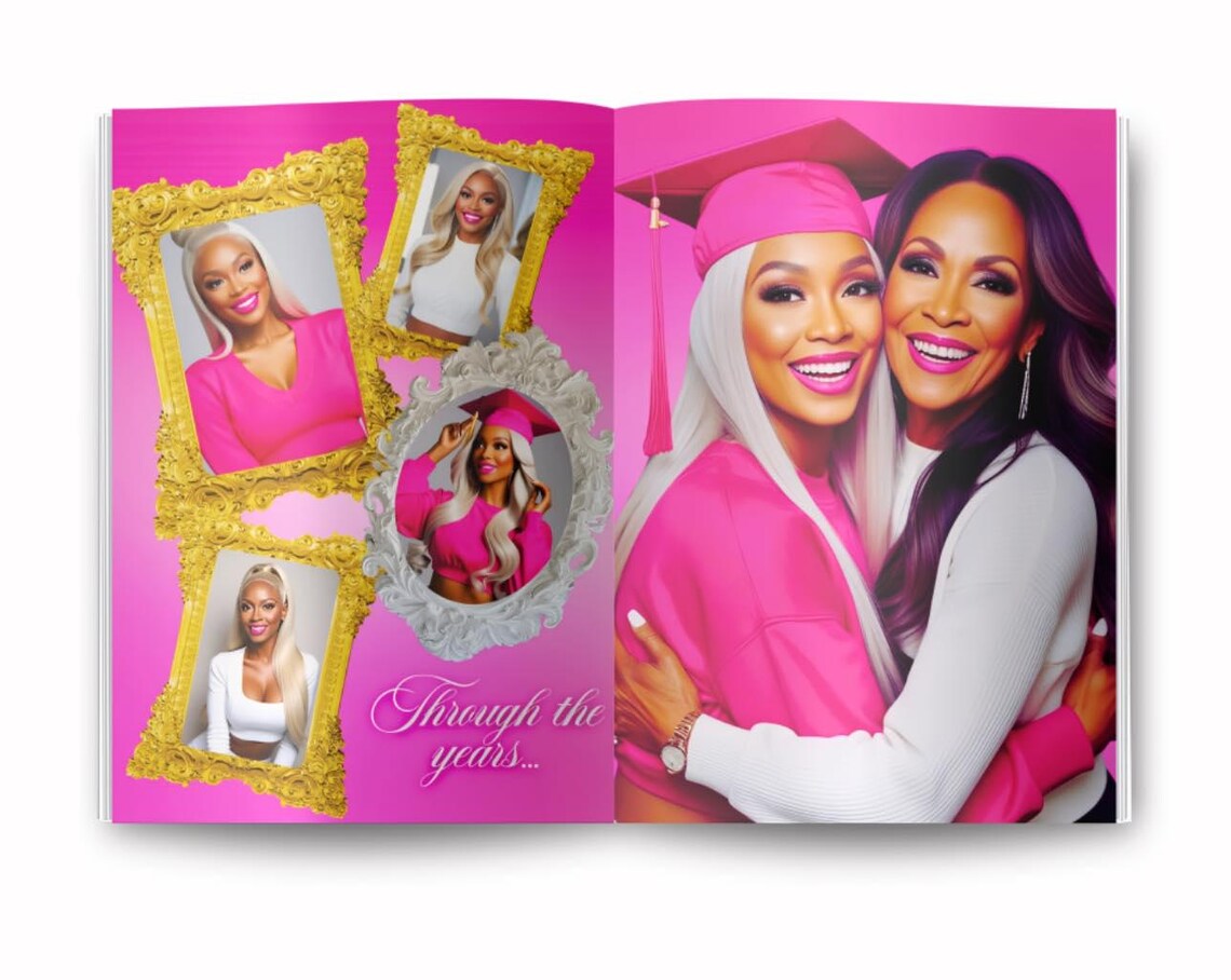 2025 Graduation Booklet | Editable Canva Templates | Senior Keepsake ...