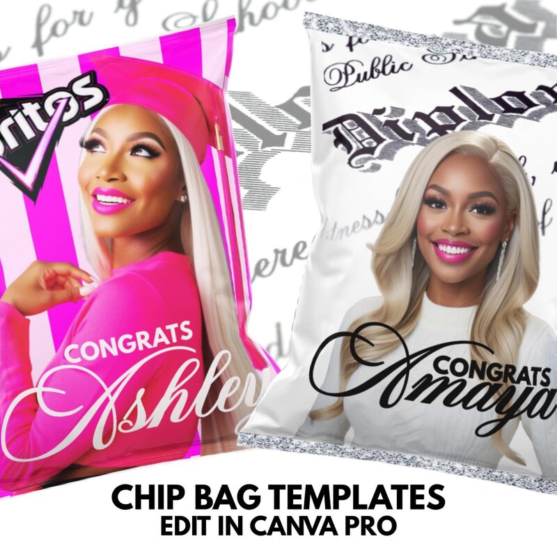 Graduation Chip Bags - Etsy