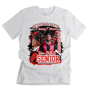2025 Graduation Shirt | Set of 4 Editable Canva Templates | Senior ...