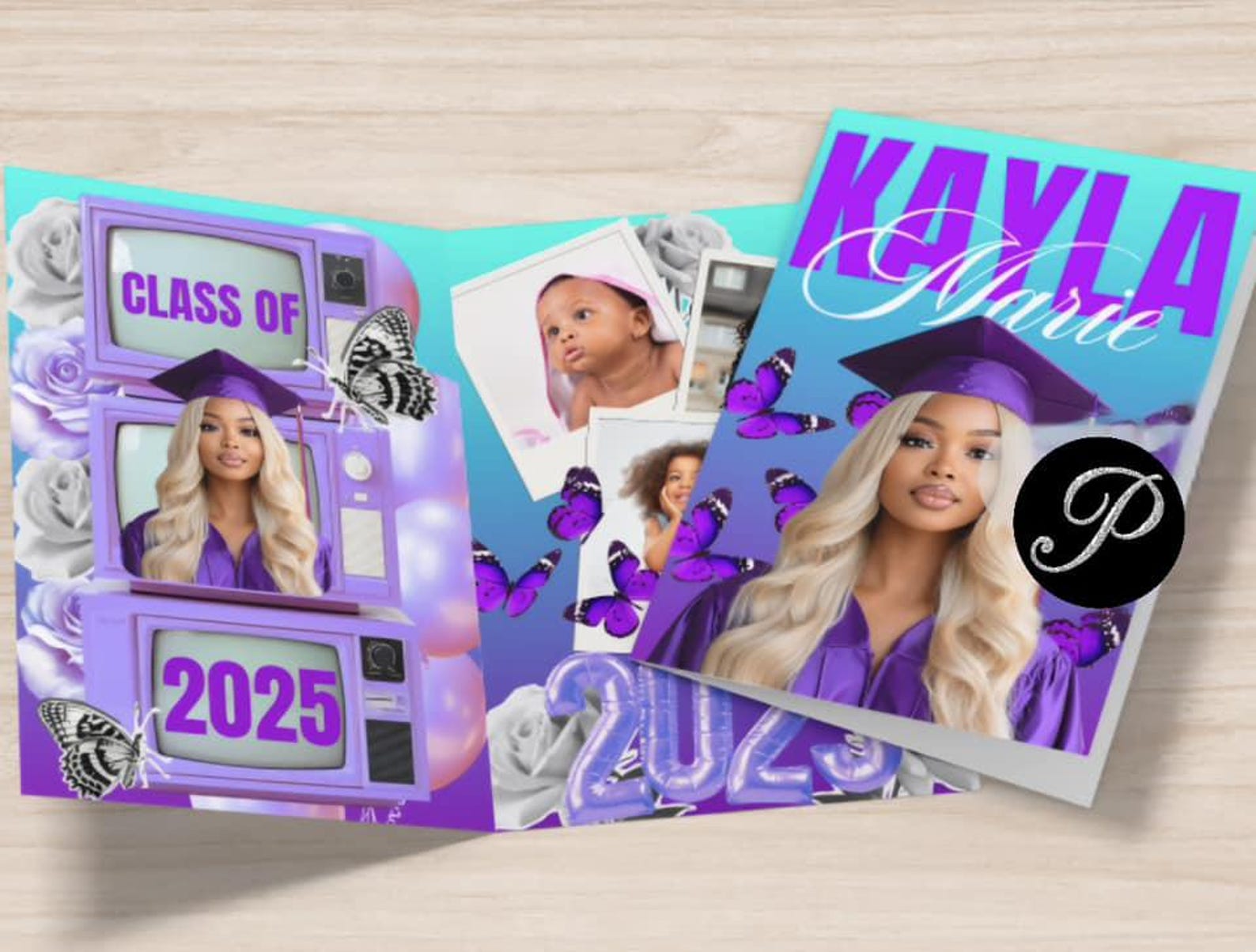 2025 Graduation Booklet | Editable Canva Templates | Senior Keepsake ...