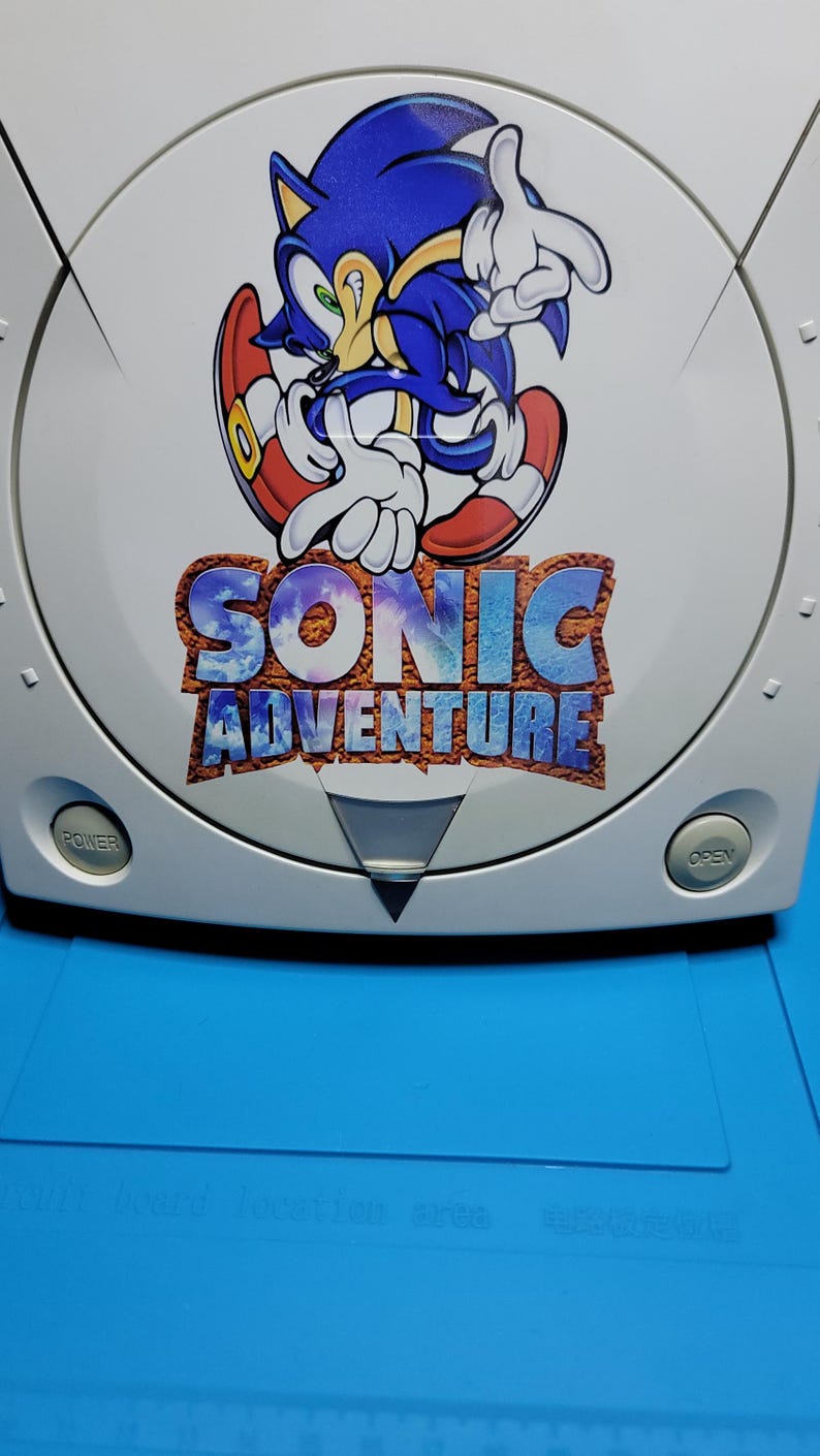 Dreamcast Sonic Adventure Printed Shell (send-in Console Print Service ...