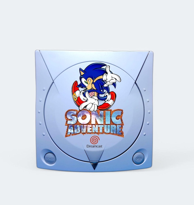 Dreamcast Sonic Adventure Printed Shell (send-in Console Print Service ...