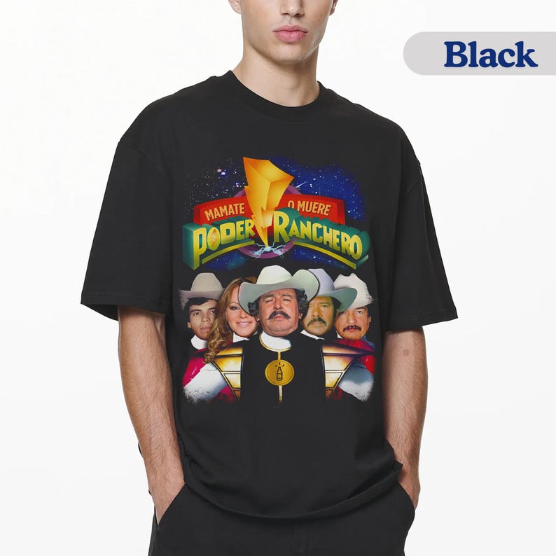 Poder Ranchero Tshirt, Funny Mexican Shirt, Retro Latino Graphic Tee ...