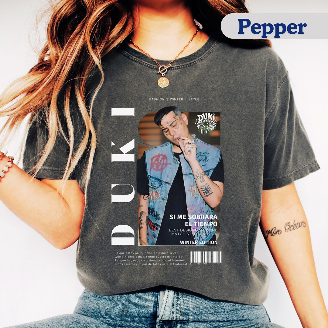 Duki Shirt, Duko Fan Merch, Duki T-shirt, Argentine Rapper Oversized ...
