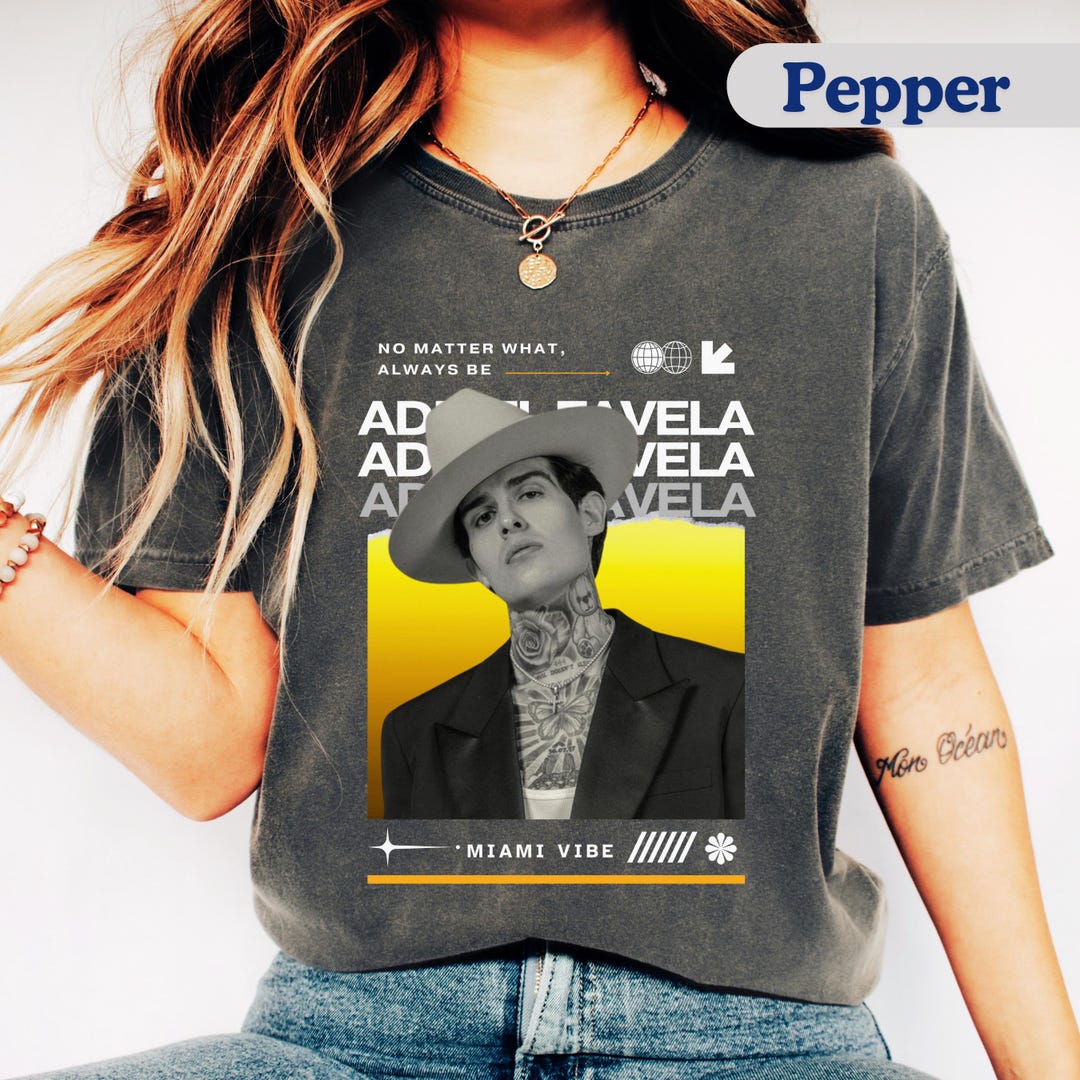 Adriel Favela Shirt, Adriel Favela Graphic Tee, Mexican Music Artist ...