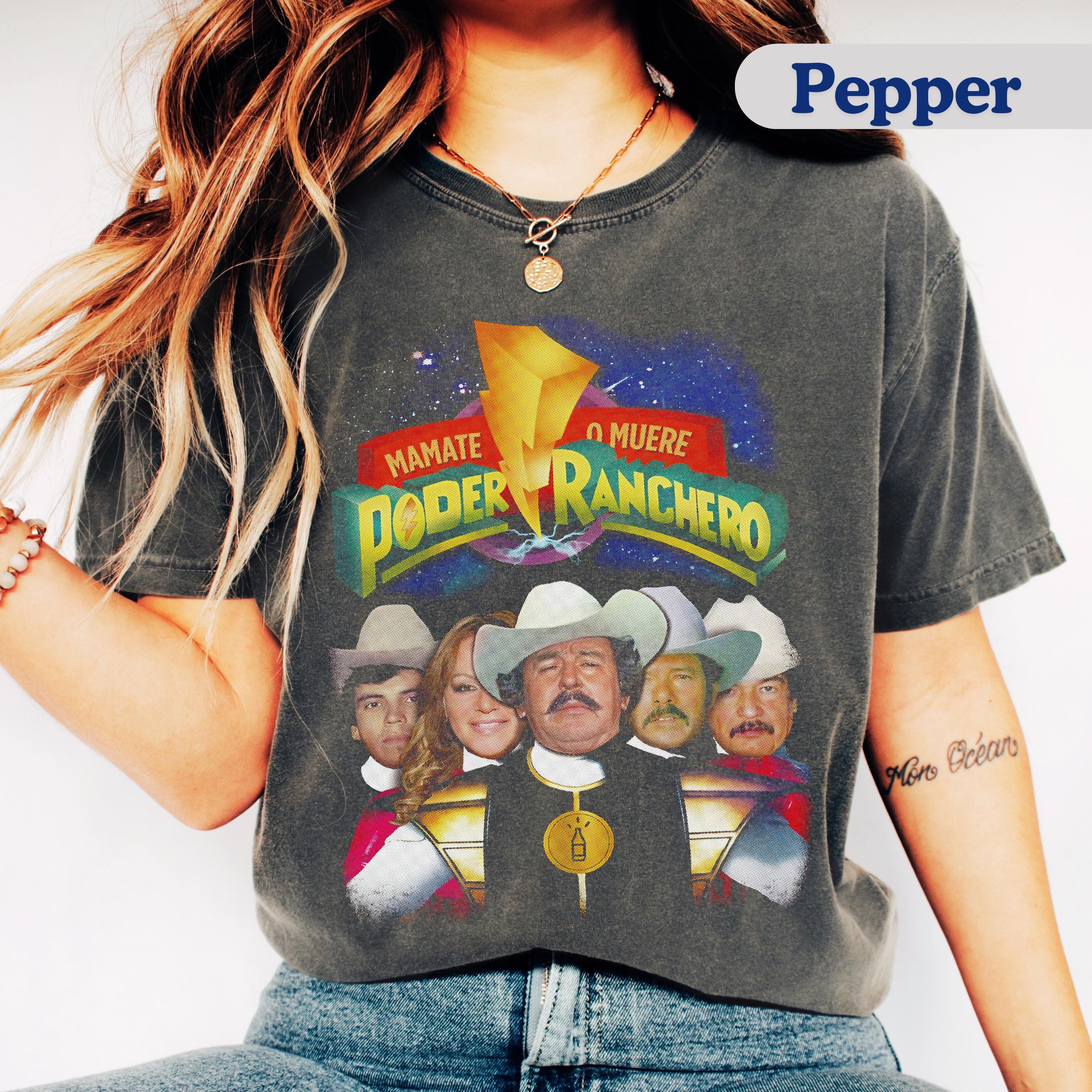 Poder Ranchero Tshirt, Funny Mexican Shirt, Retro Latino Graphic Tee ...