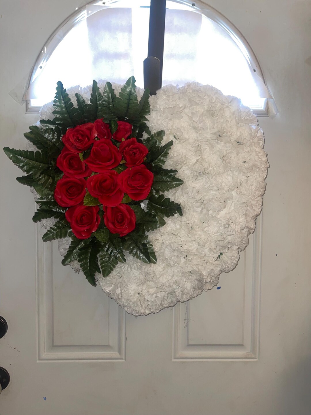 Bleeding Heart Memorial or Funeral Wreath (artifical Flowers) - Etsy