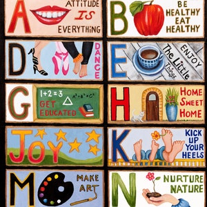 The Abc's of Living - Etsy