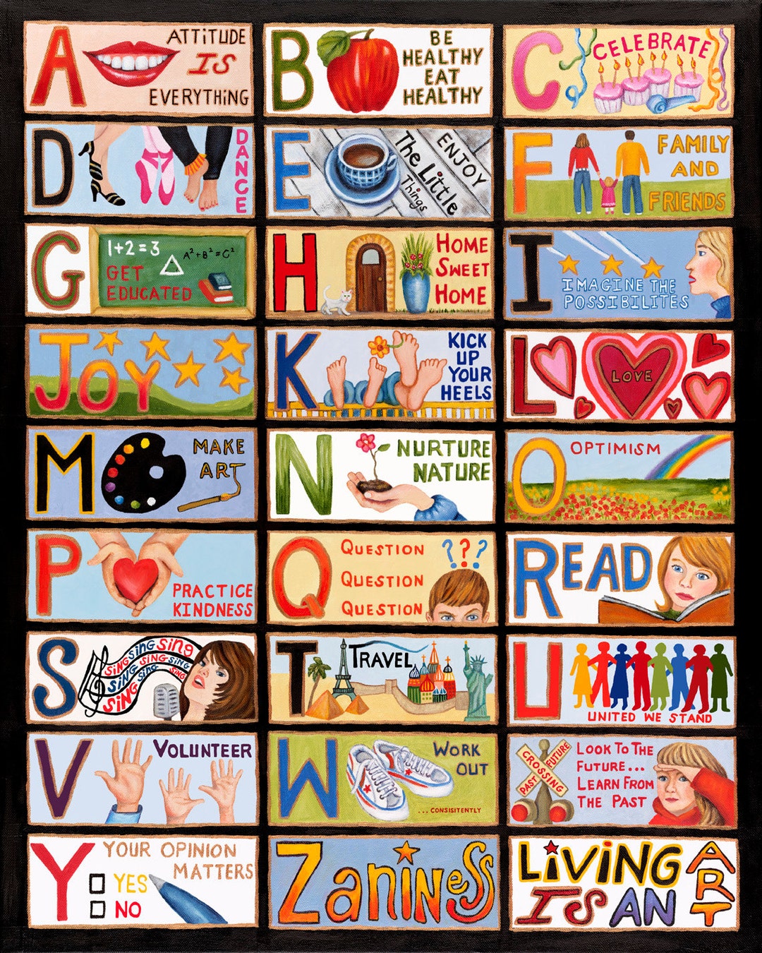 The Abc's of Living - Etsy