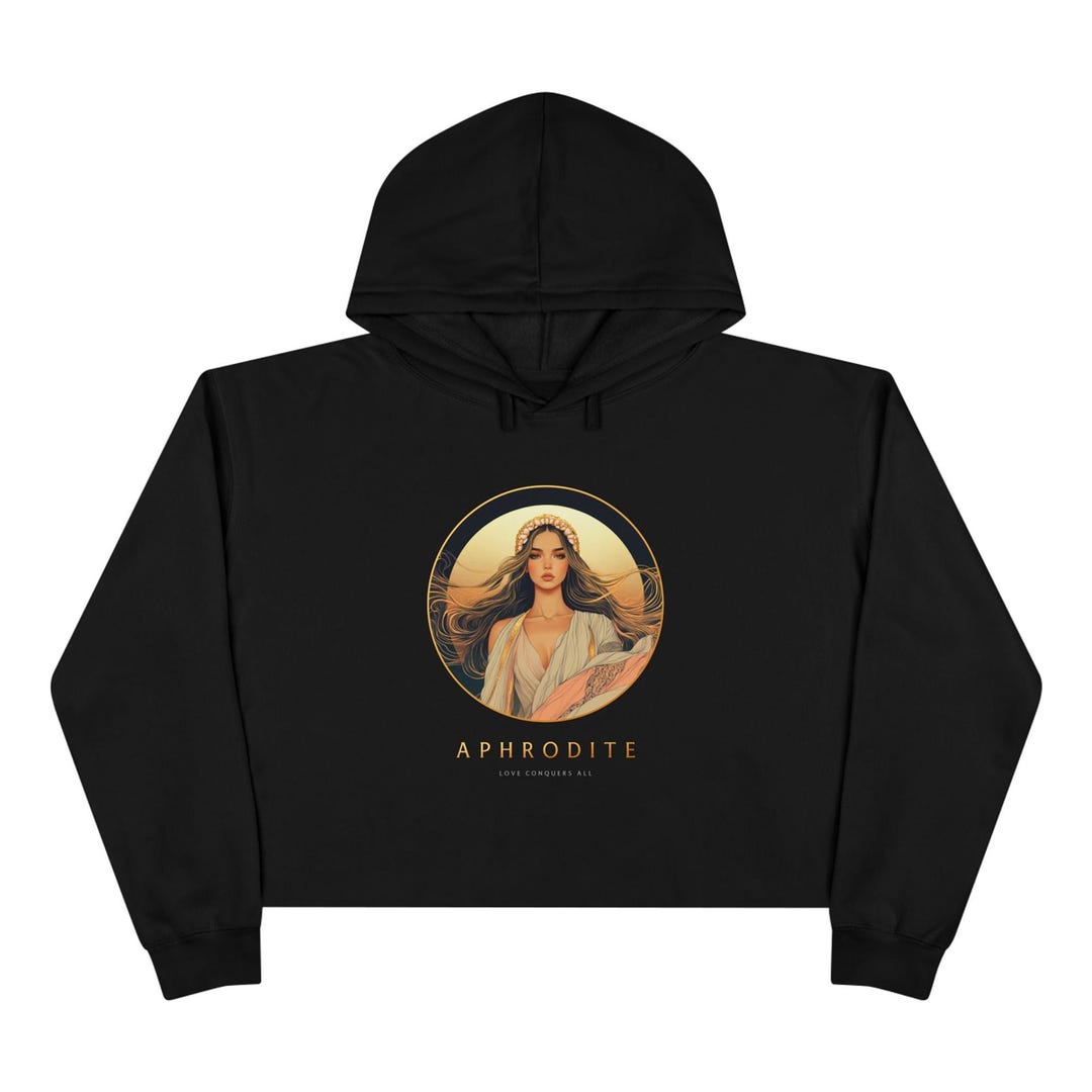 Greek Goddess Aphrodite | Crop Top Hoodie | Trendy Apparel | Modern ...
