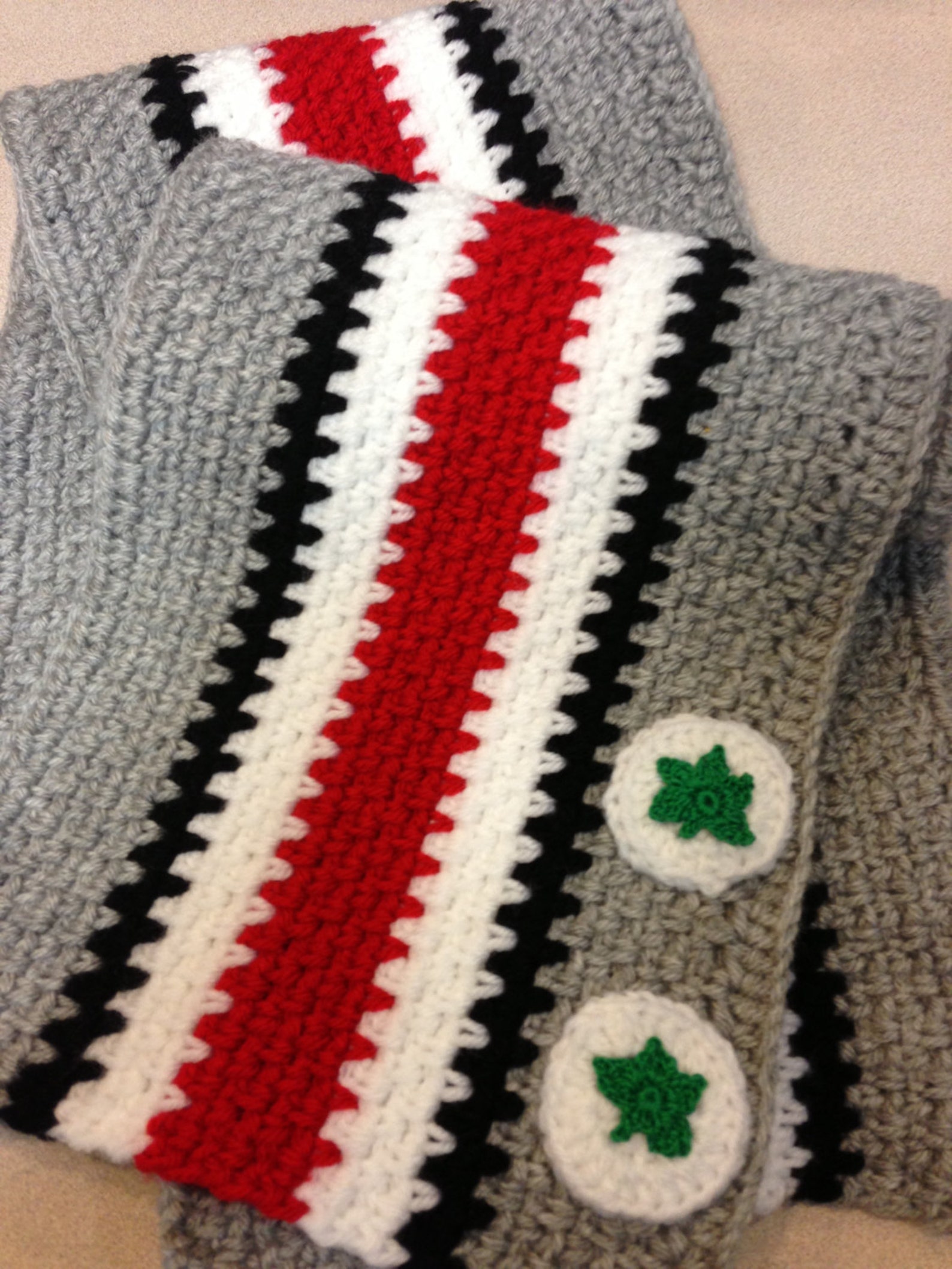 Ohio State Helmet Scarf Silver Gray - Etsy