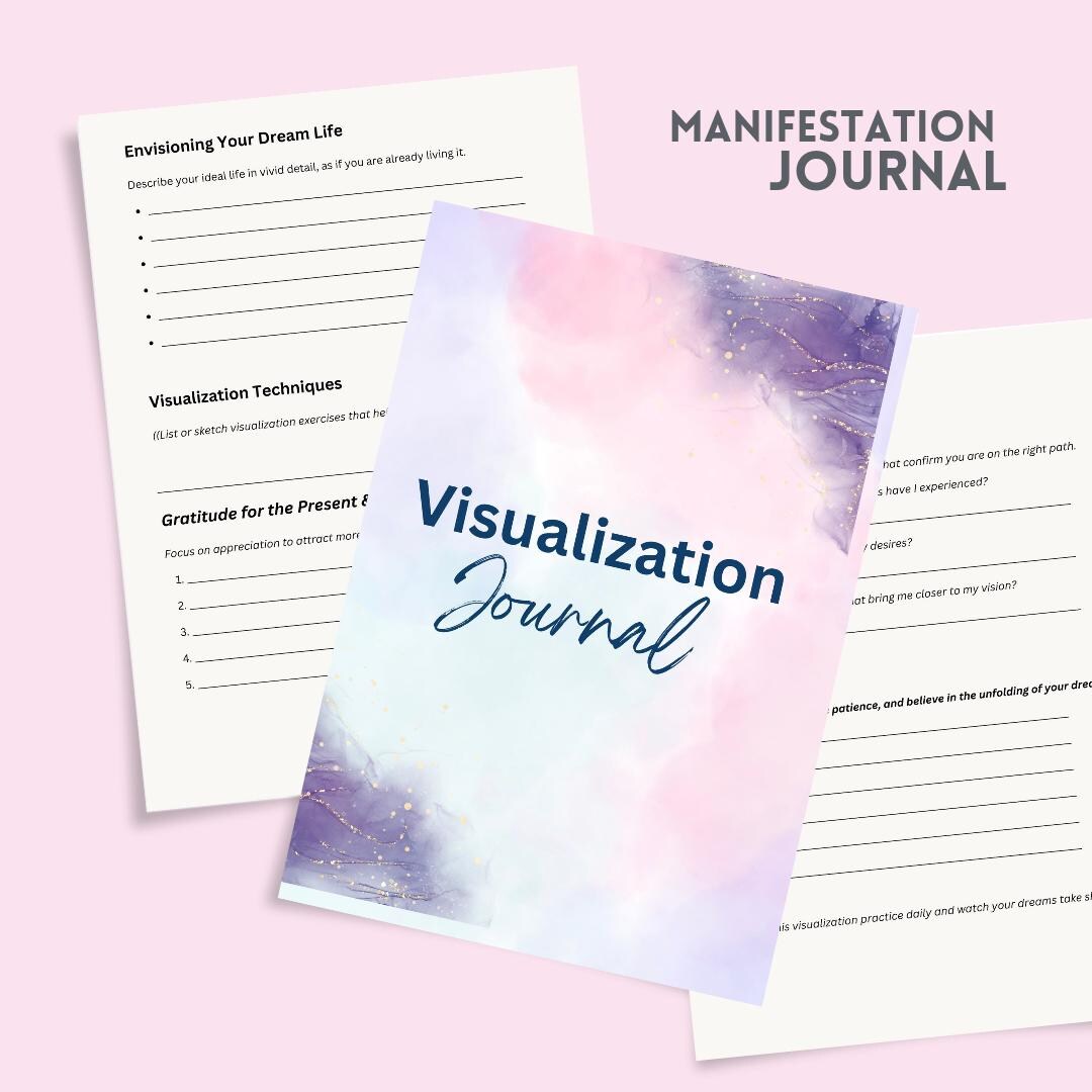 Visualization Journal Printable | Law of Attraction Planner | Gratitude ...