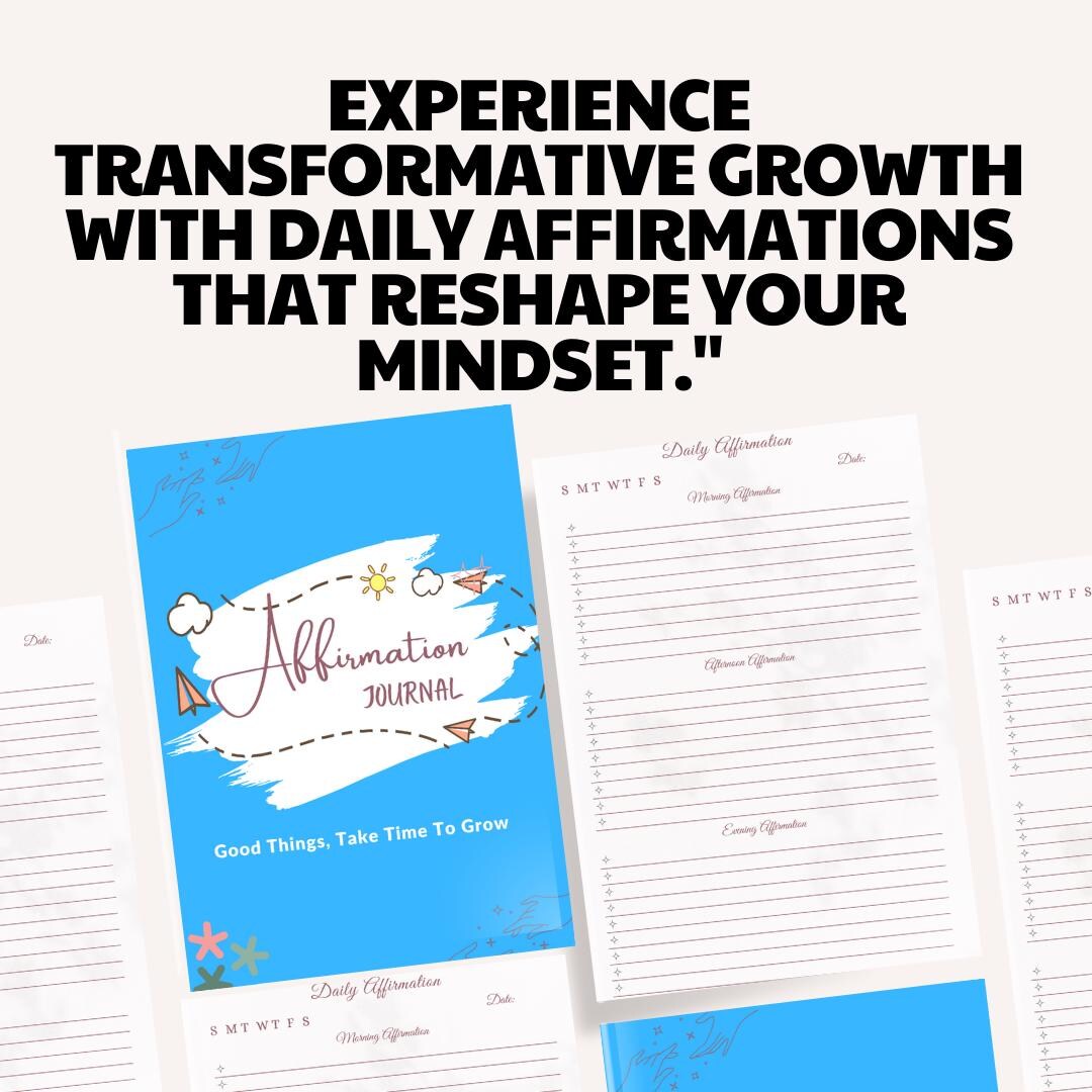 Affirmation Journal, Affirmation Workbook, Daily Affirmations ...