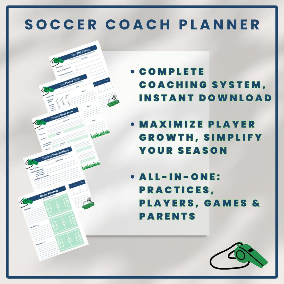 Ultimate Youth Soccer Coaching Bundle | Printable PDF | Complete Soccer ...