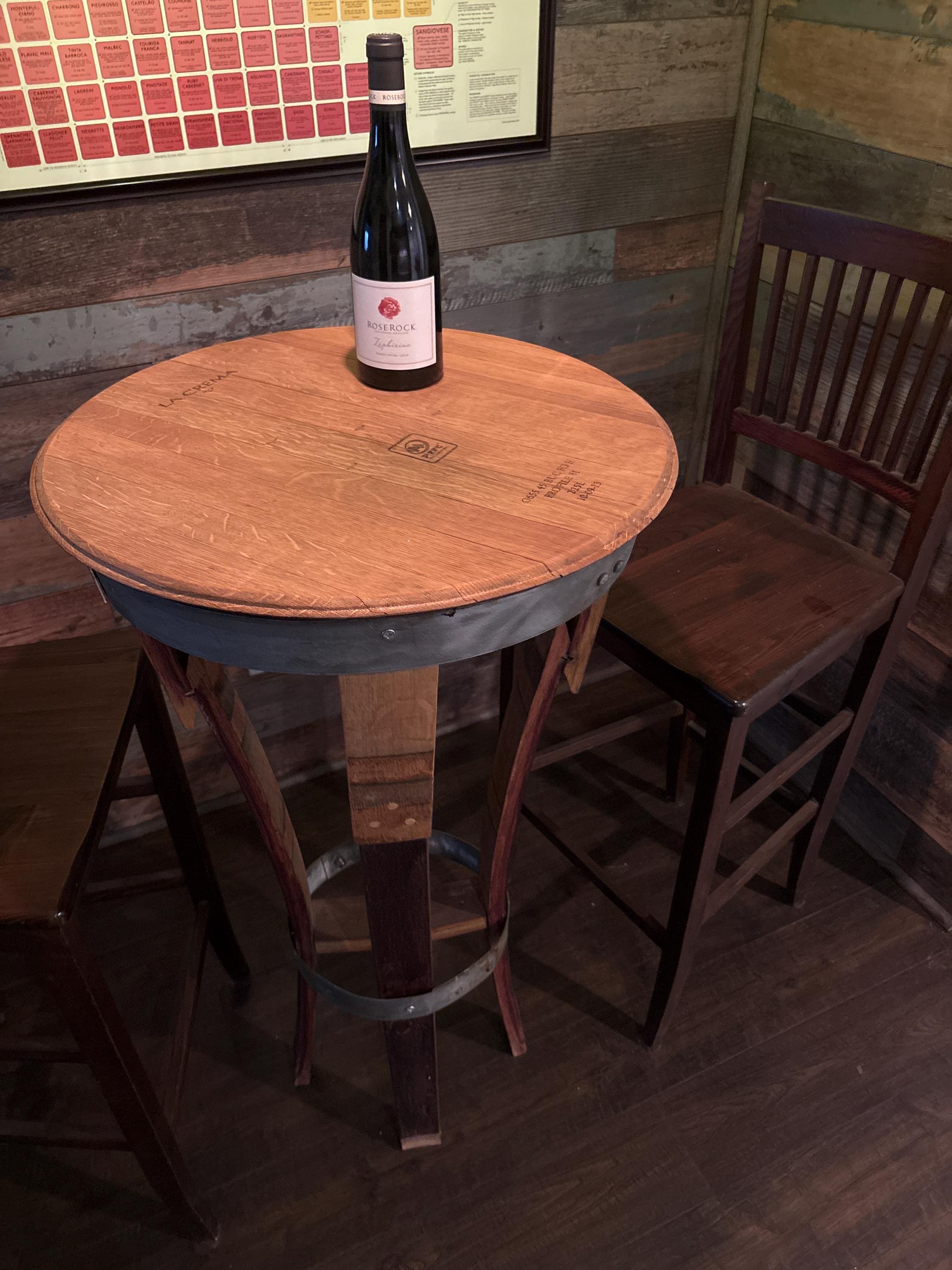 Oak Barrel High Top Bar Table High Table. - Etsy UK