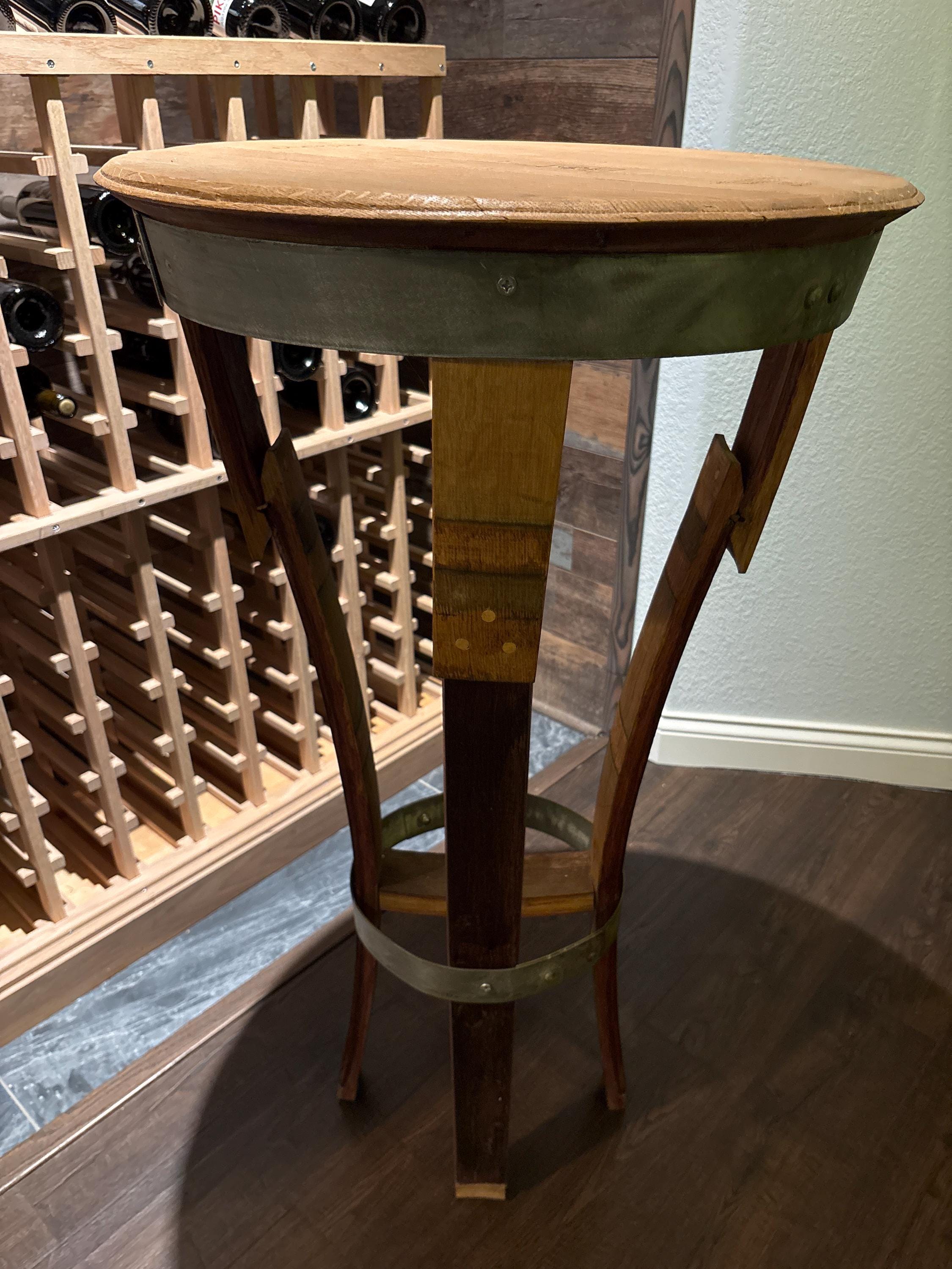 Oak Barrel High Top Bar Table High Table. - Etsy UK