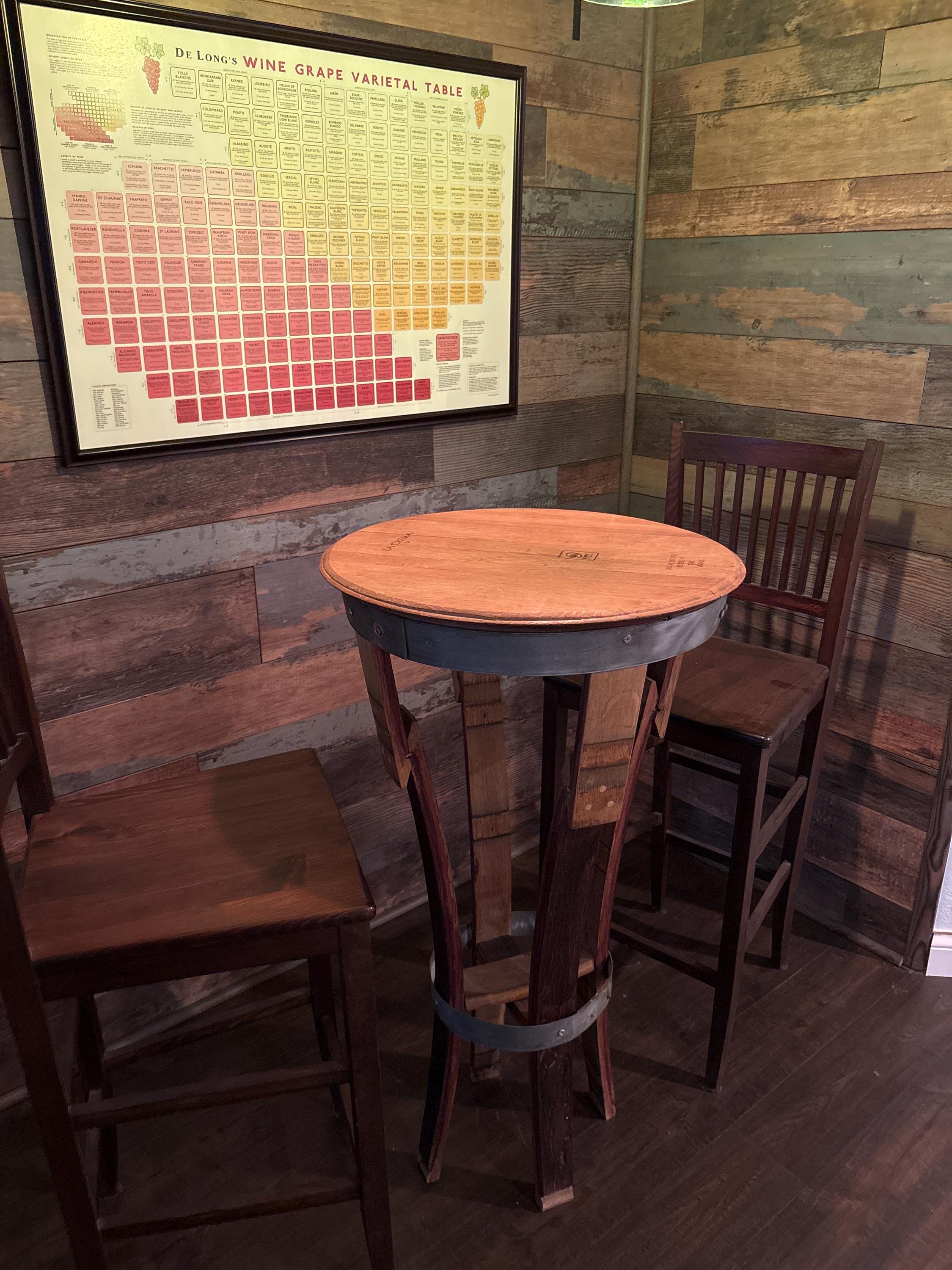 Oak Barrel High Top Bar Table High Table. - Etsy UK
