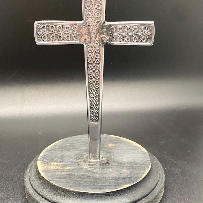 Silverware Cross - Etsy