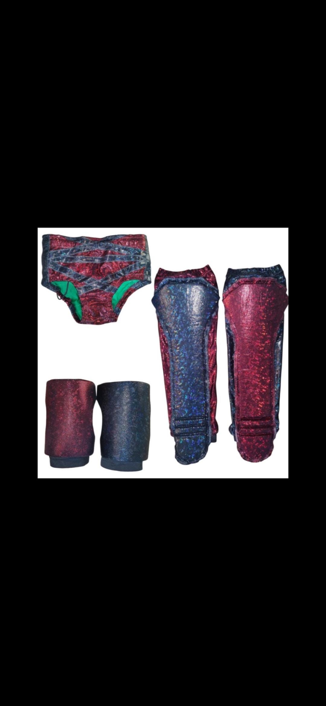 Pro Wrestling Trunks With Kneepads and Kickpads - Etsy