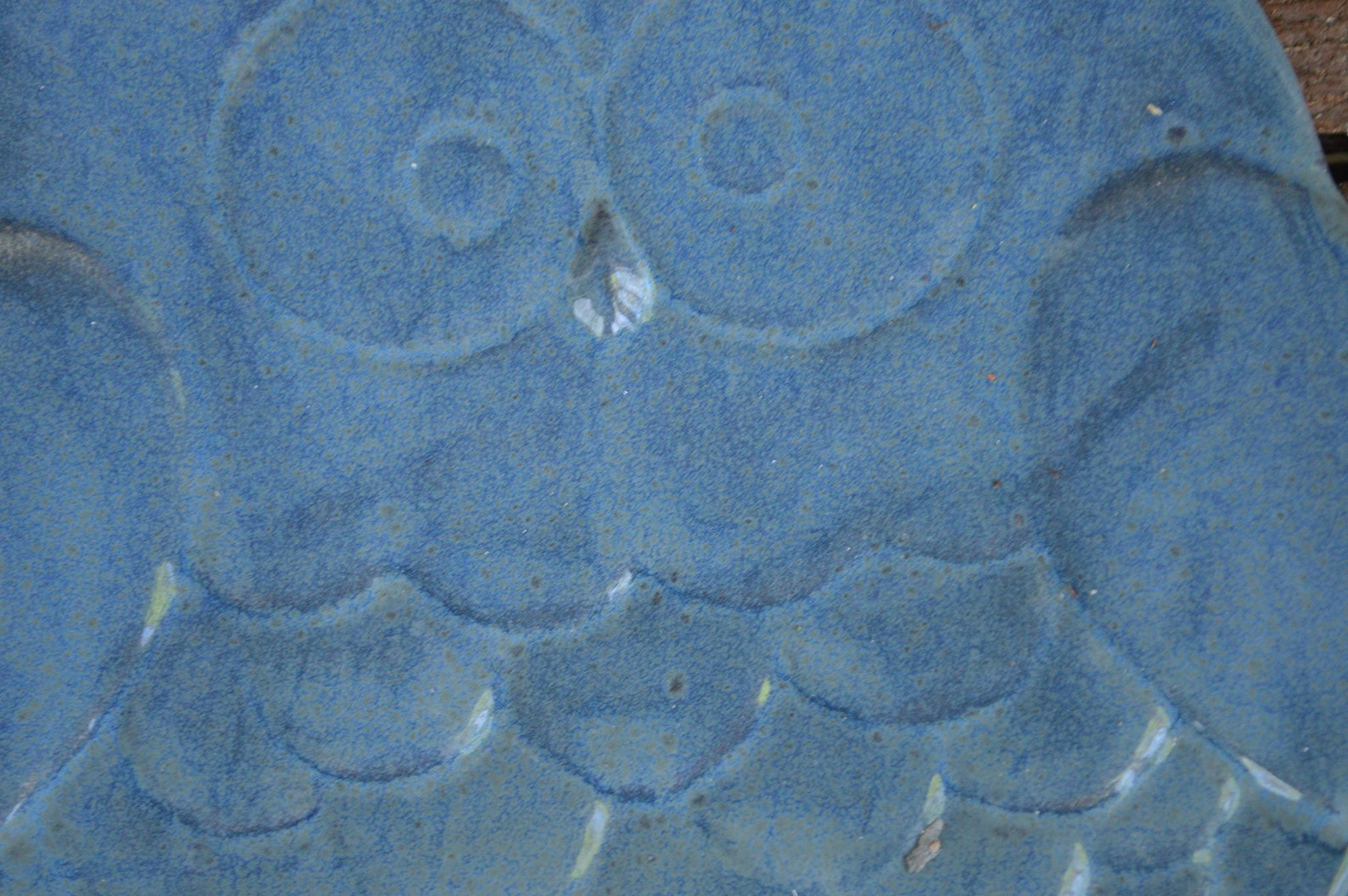 Denim Blue Ceramic Owl Dish Modern Ceramic Plate Catch All | Etsy