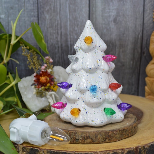 Ceramic Christmas Tree With Lights - Etsy