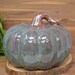 Giant Gourd Ceramic Pumpkin - Rustic Riverstone Green and Mother of ...