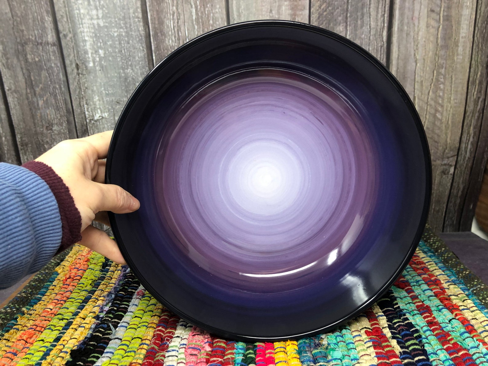 Purple Ombre Large Ceramic Pasta / Fruit / Serving Bowl - Etsy