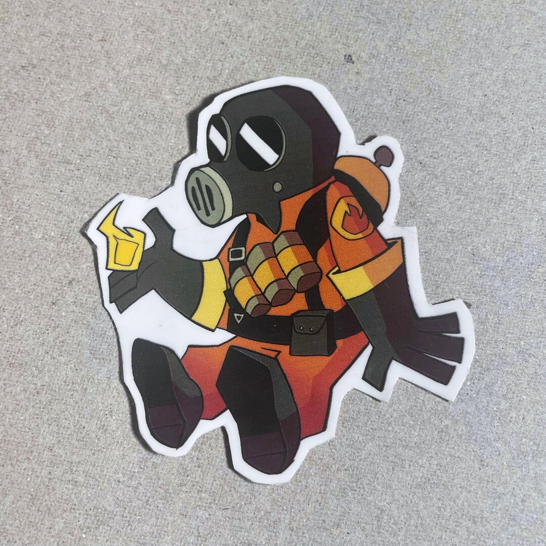 TF2 - Pyro Sticker - Etsy