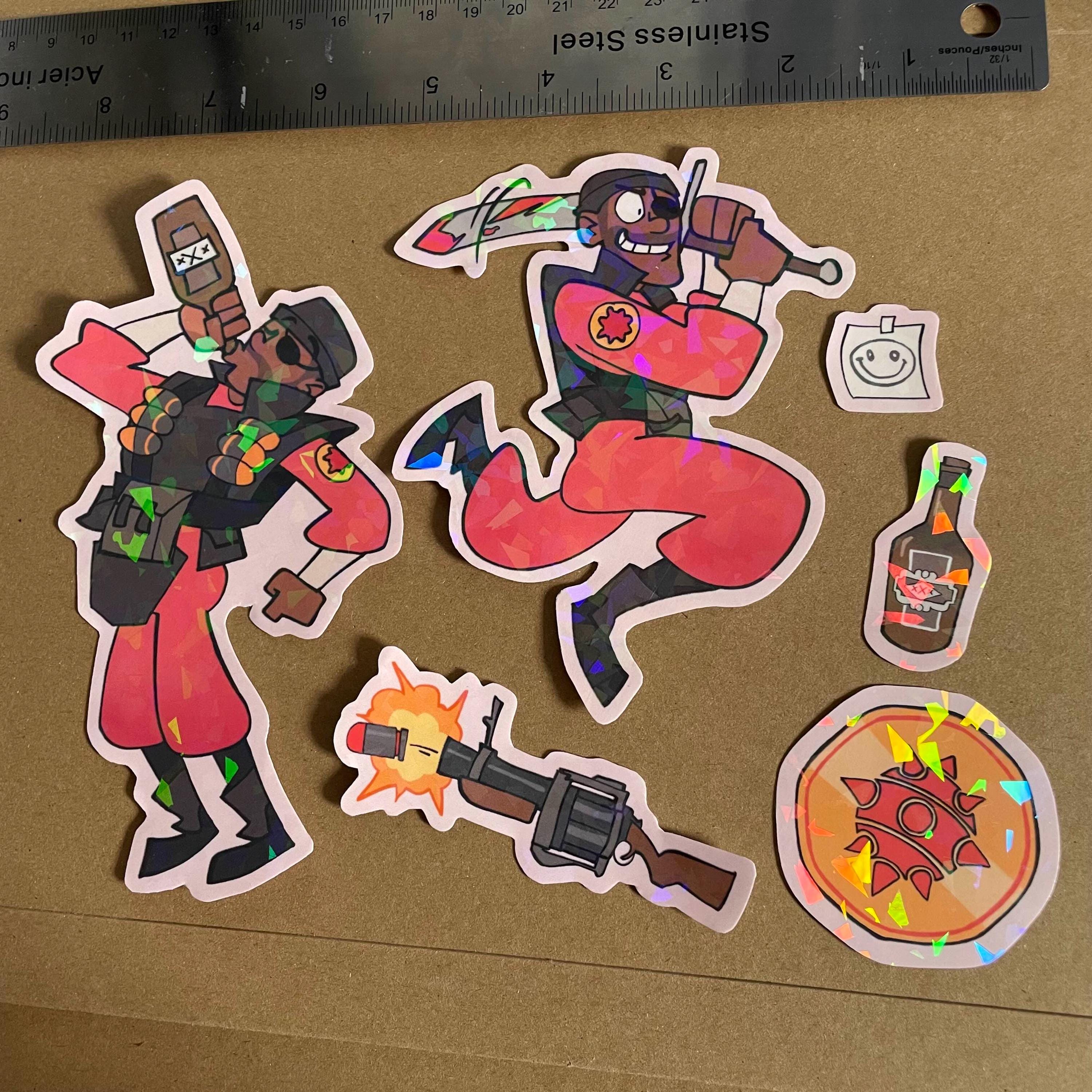 TF2 - Demoman Sticker Pack - Etsy
