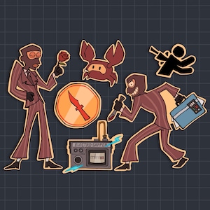 TF2 - Spy Sticker Pack - Etsy