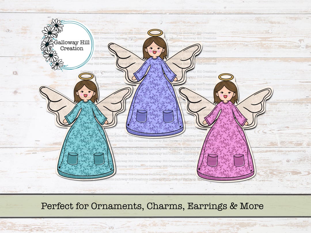 Angel PNG Design: Angel Earring PNG, Angel Badge Reels, Angel Ornament ...