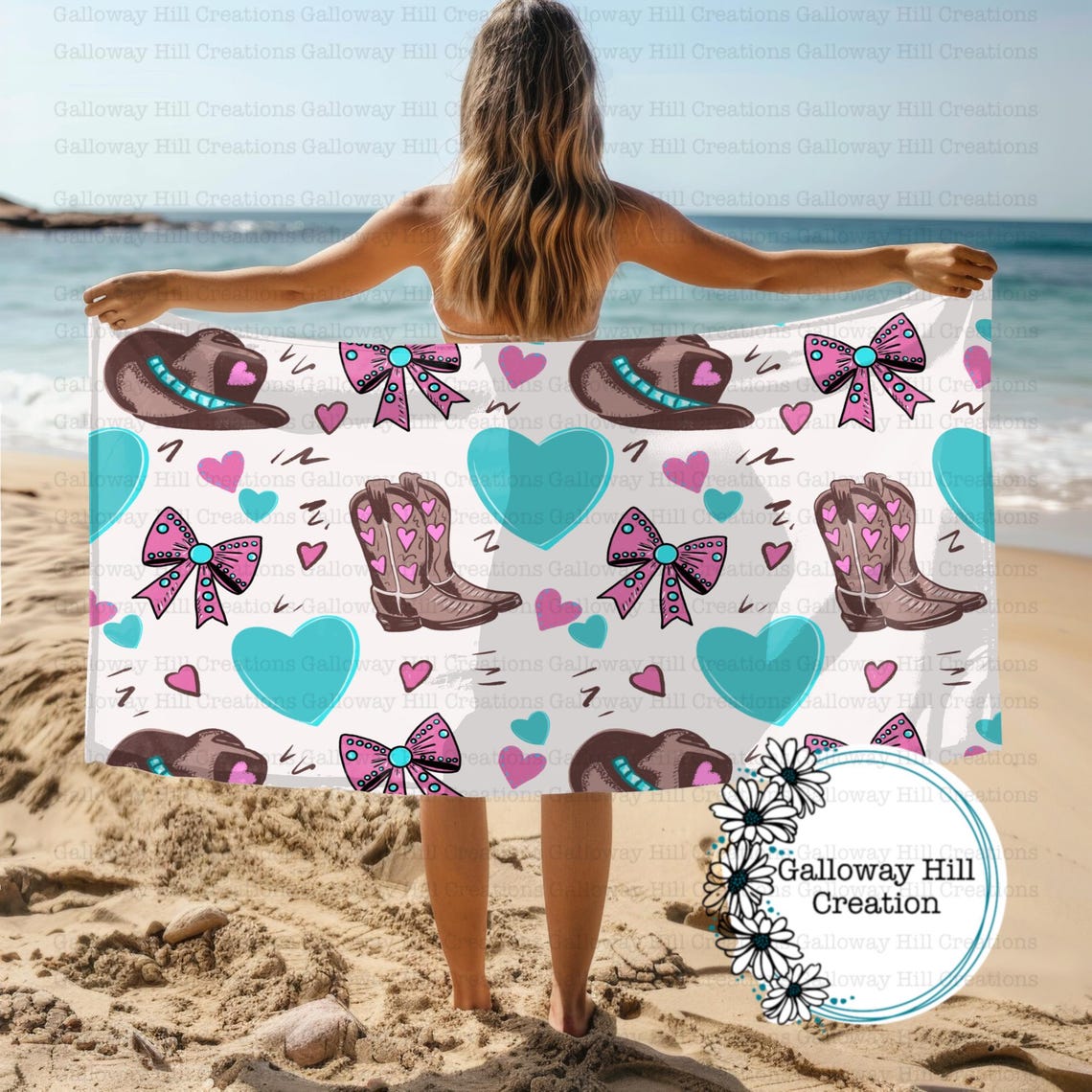 Cowgirl Seamless Pattern, 300 Dpi, Wild West Cowgirl Pattern, Western ...