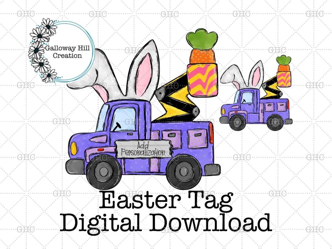 Lineman Bunny Sublimation PNG: Personalized Easter Tag Digital Download ...