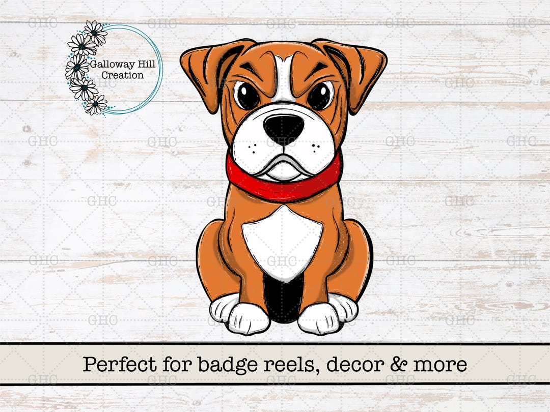 Boxer Sublimation PNG Sublimation Design: Pet Ornament Dog Earrings ...