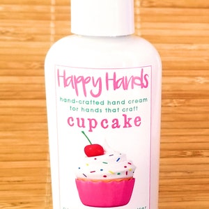 Scented Shea Butter Hand Cream CUPCAKE Bakery Buttery Vanilla Fragrance ...