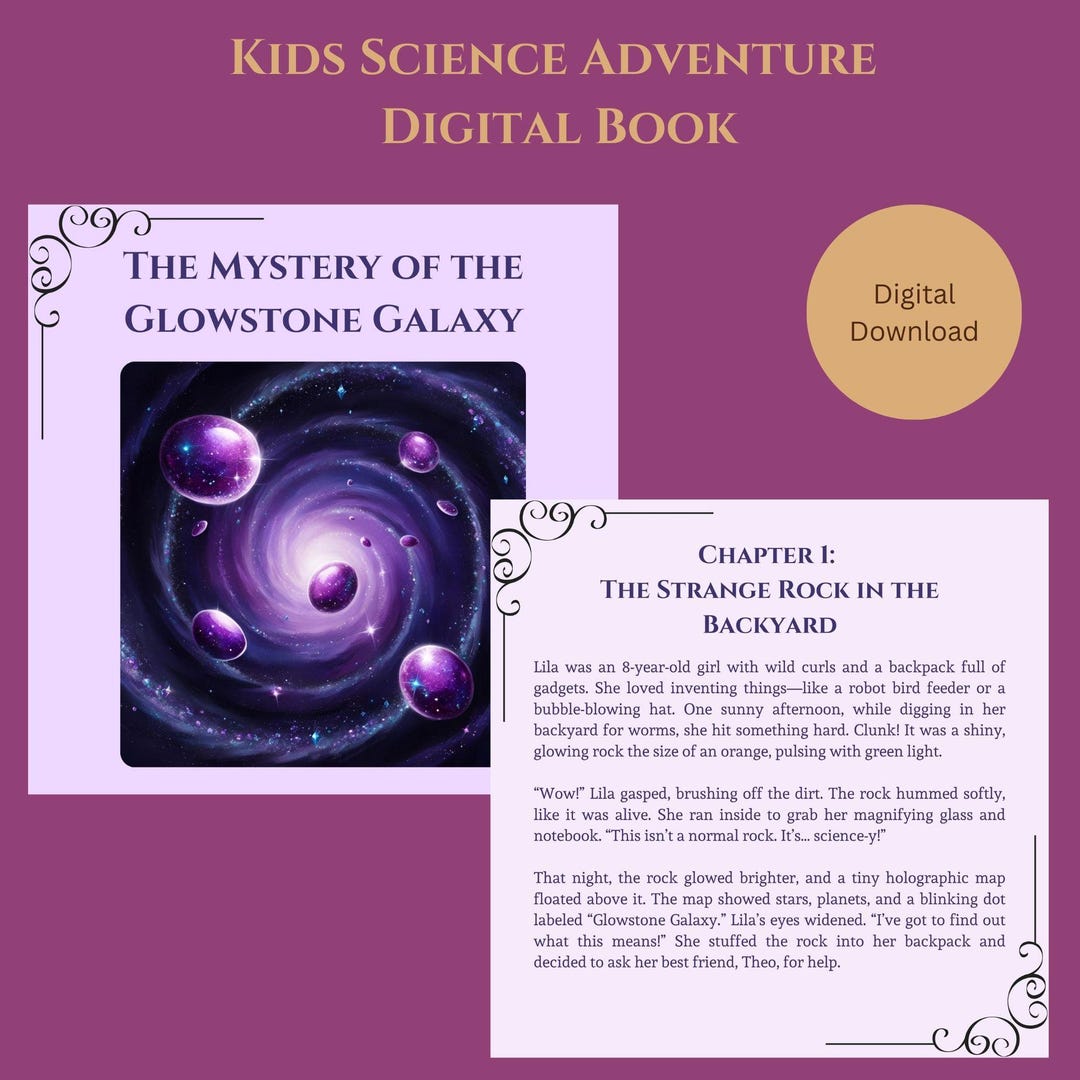 Kids Science Adventure Book: Glowstone Galaxy STEM Story (PDF Download ...
