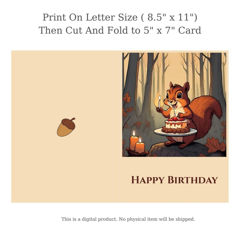 Printable Birthday Card | Digital Download | Cute & Fun Birthday Card ...