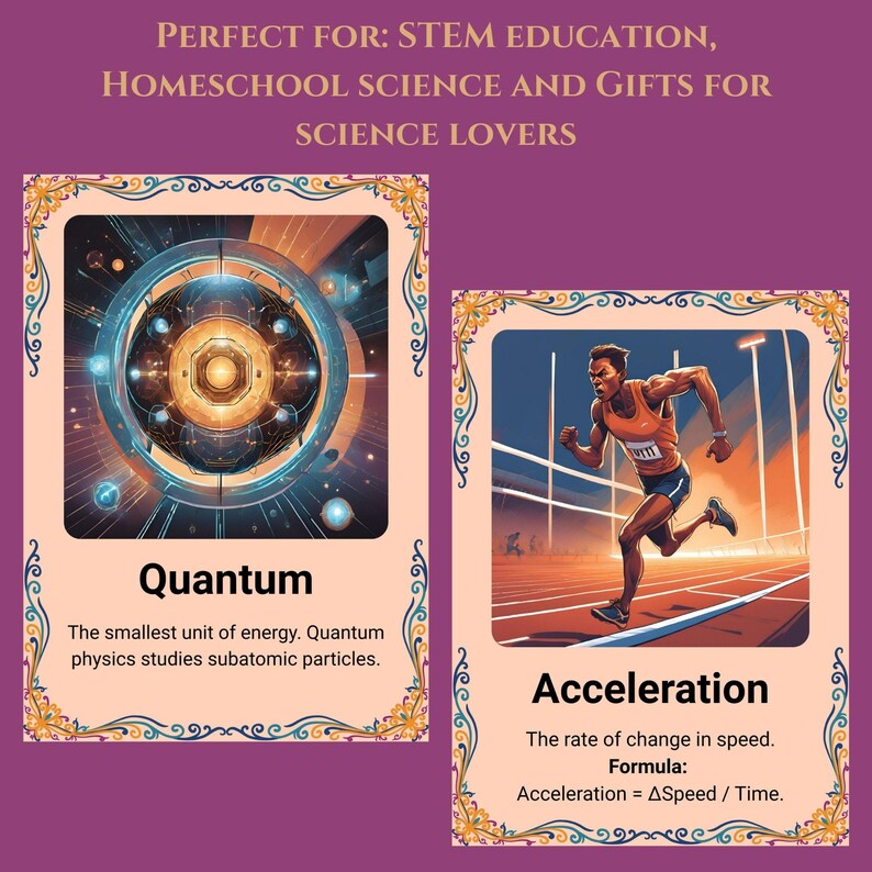 Physics Flash Cards: STEM Study Set (digital Download) - Etsy