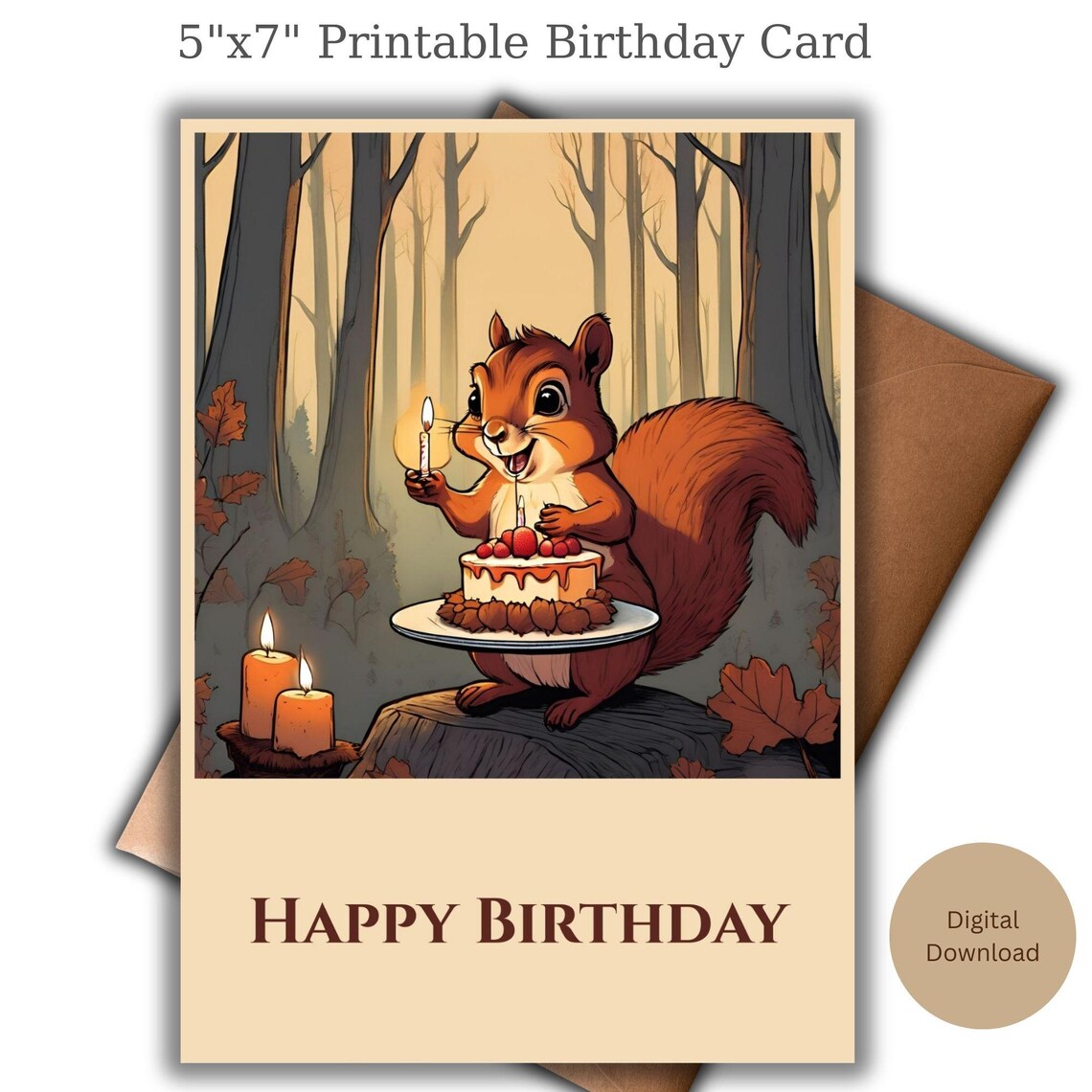 Printable Birthday Card | Digital Download | Cute & Fun Birthday Card ...