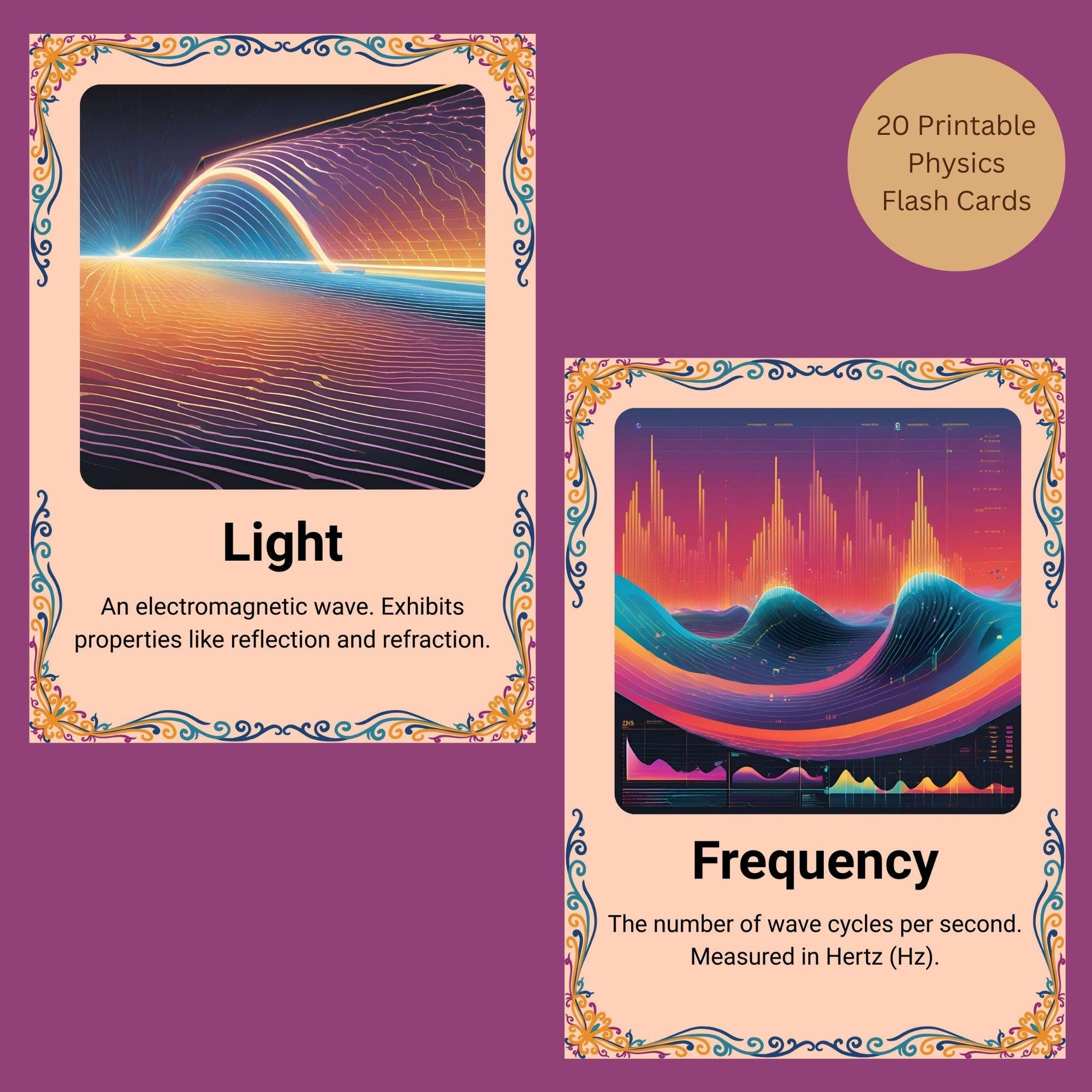 Physics Flash Cards: STEM Study Set (digital Download) - Etsy