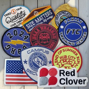 Pack of 25, 50... Custom Embroidered Patches With Your Design! Iron-on ...