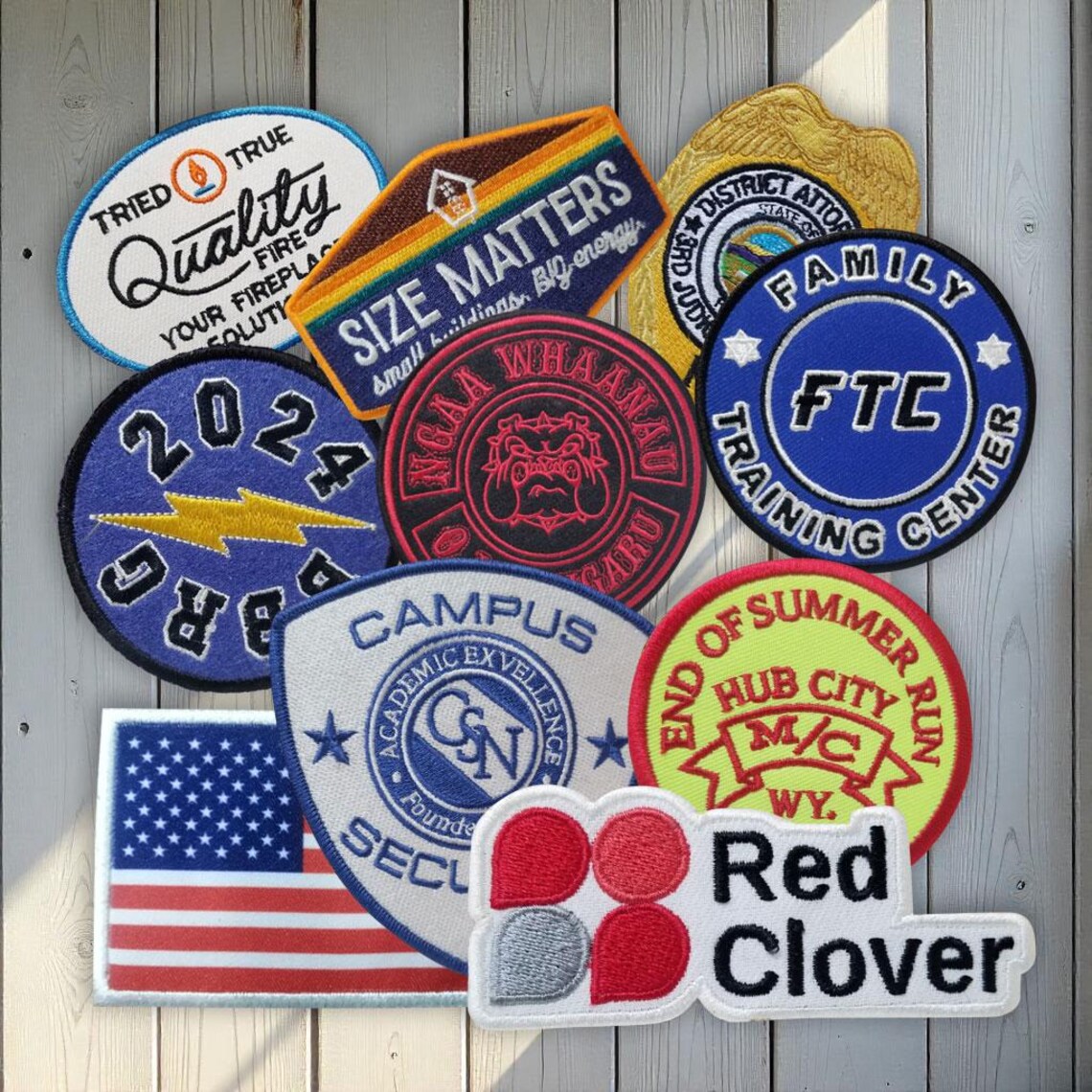 Pack of 25, 50... Custom Embroidered Patches With Your Design! Iron-on ...