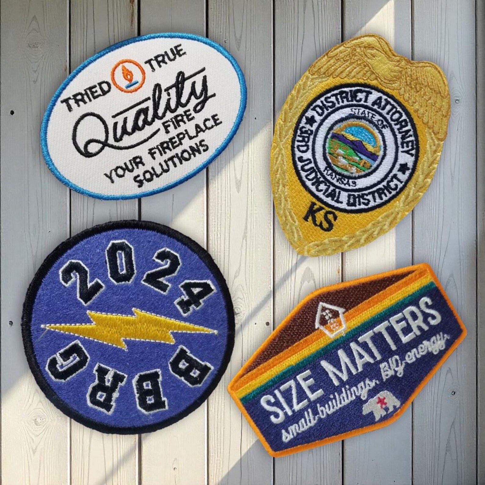 Pack of 25, 50... Custom Embroidered Patches With Your Design! Iron-on ...